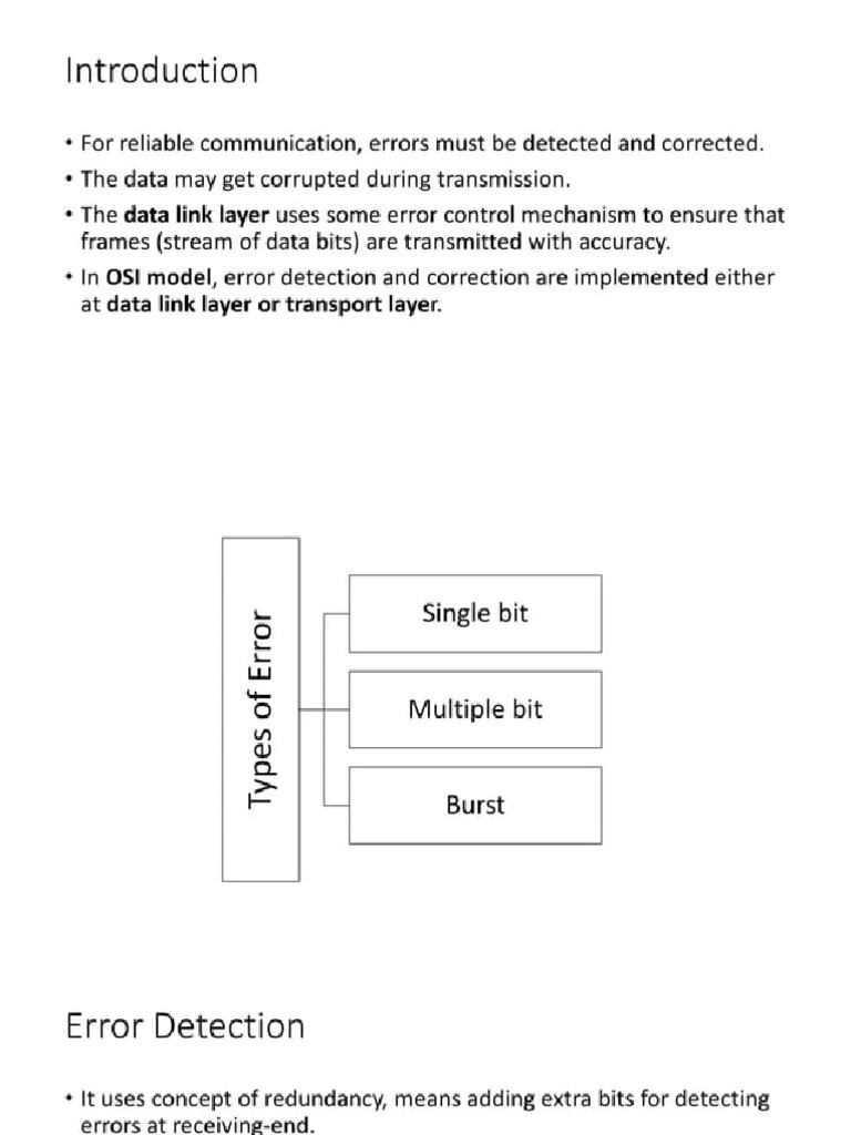Error Detection PDF | PDF