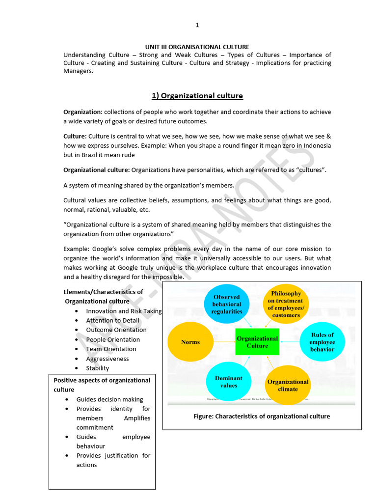 Organisational Theory, Design and Development Unit 3 Master of Business ...