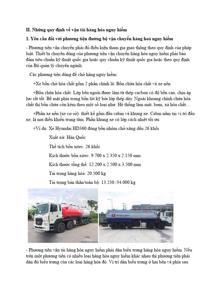 VTHH hàng nguy hiểm đường bộ | PDF