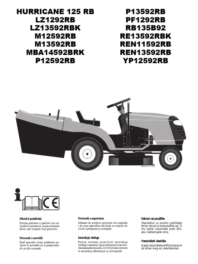 Hurricane 125 RB LZ1292RB LZ13592RBK M12592RB M13592RB MBA14592BRK P12592RB P13592RB PF1292RB ...