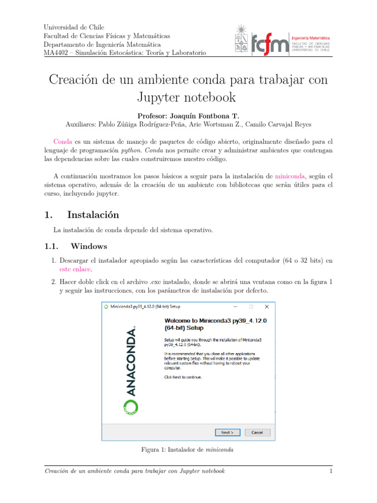 Tutorial_Instalacion_de_conda_y_jupyter | PDF | Interfaz de línea de comando | Software