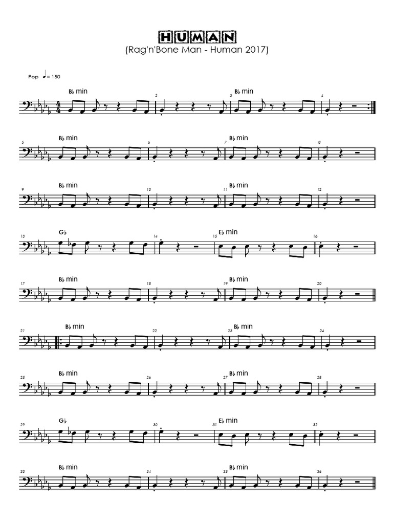 Human (Rag'n'Bone Man) | PDF