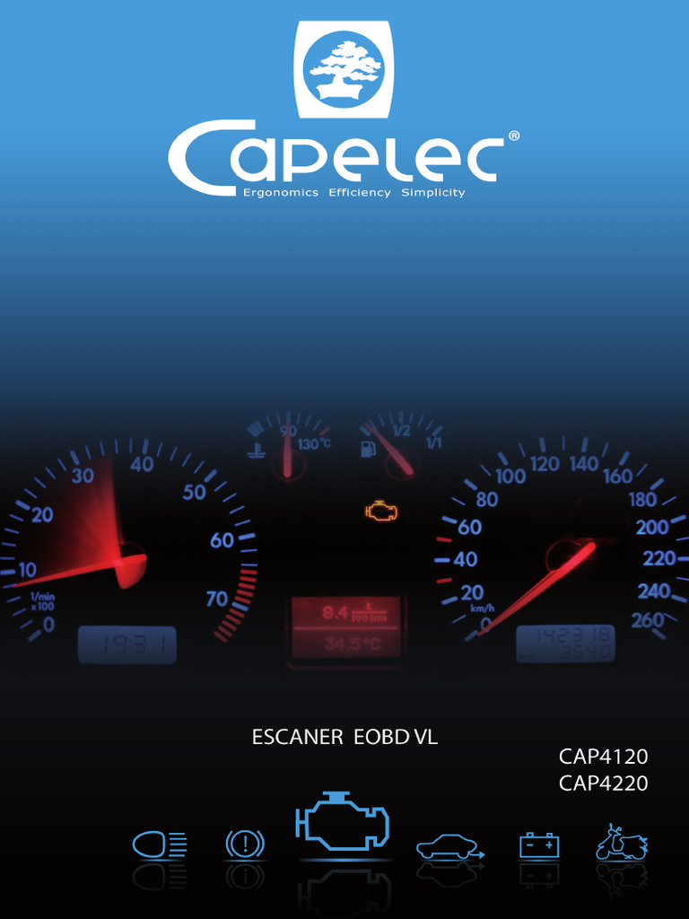 CAP4120 Lector EOBD | PDF | Bluetooth | Hardware de la computadora