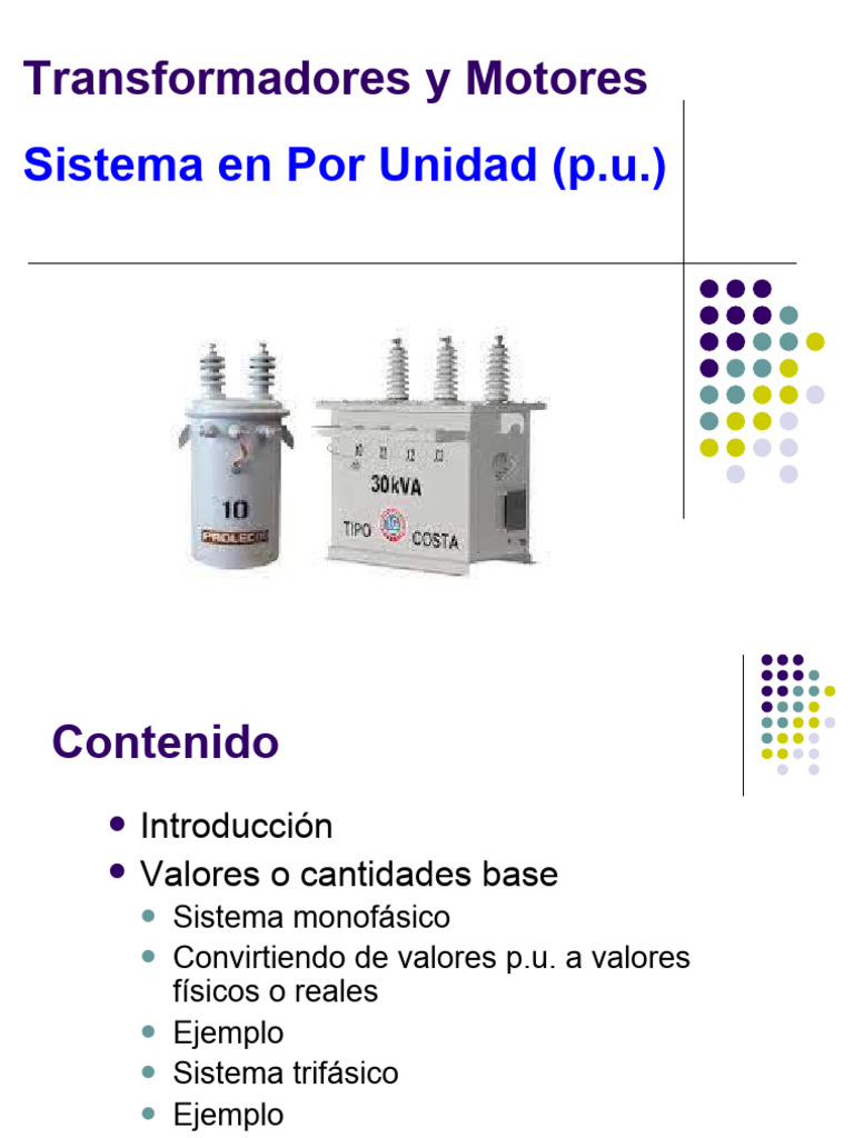 Sistema_de_PU | PDF | Energia electrica | Transformador