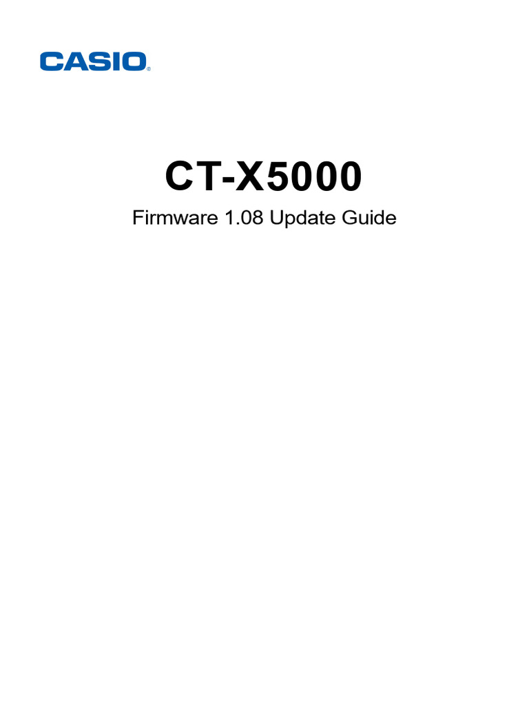 CT-X5000 UpdateManual 0108 en | PDF | Usb Flash Drive | Computer File