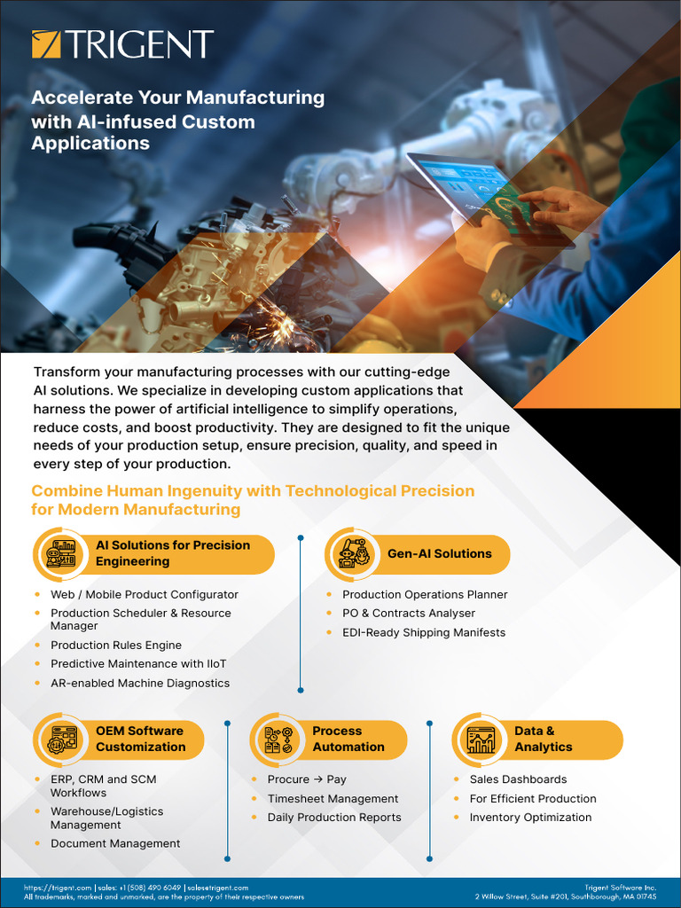Smart Manufacturing Flyer | Download Free PDF | Artificial Intelligence ...