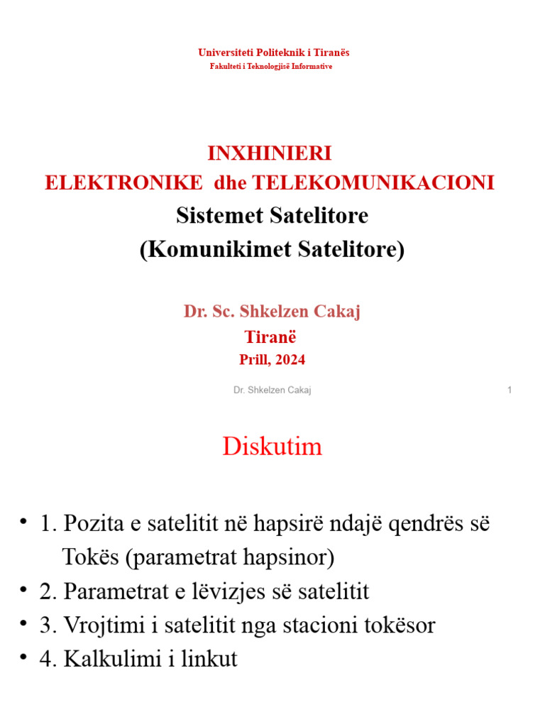 UPT - Ligjerata 2024 JAVA 8 | PDF | Telecommunications Engineering | Electromagnetic Spectrum