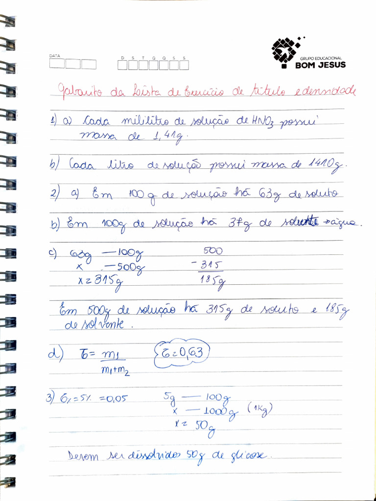 Gabarito - Lista - Exercícios Extras | PDF