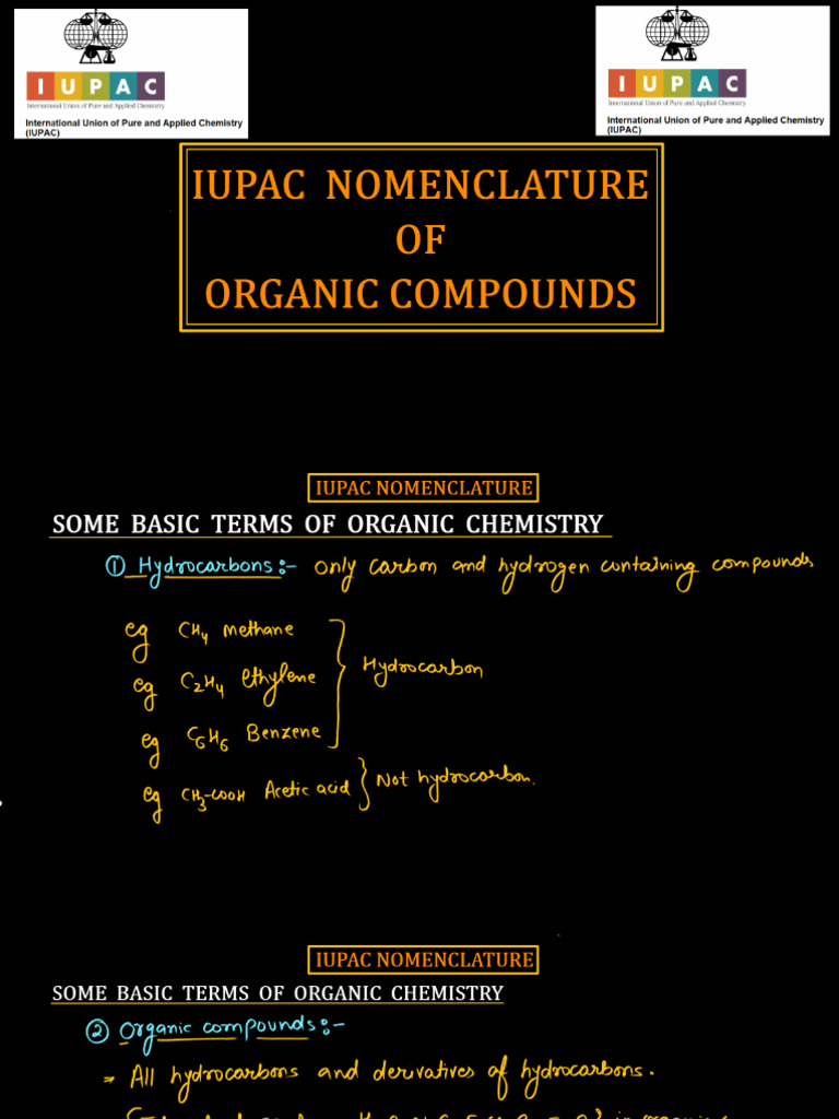 Iupac L-1 | PDF
