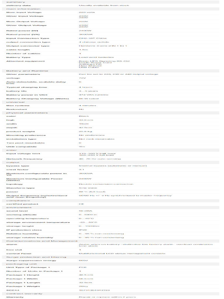 SPM3K Specification | PDF