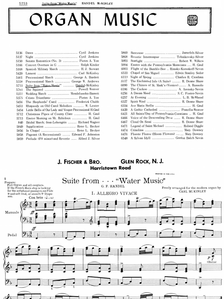 Handel Water Music | PDF