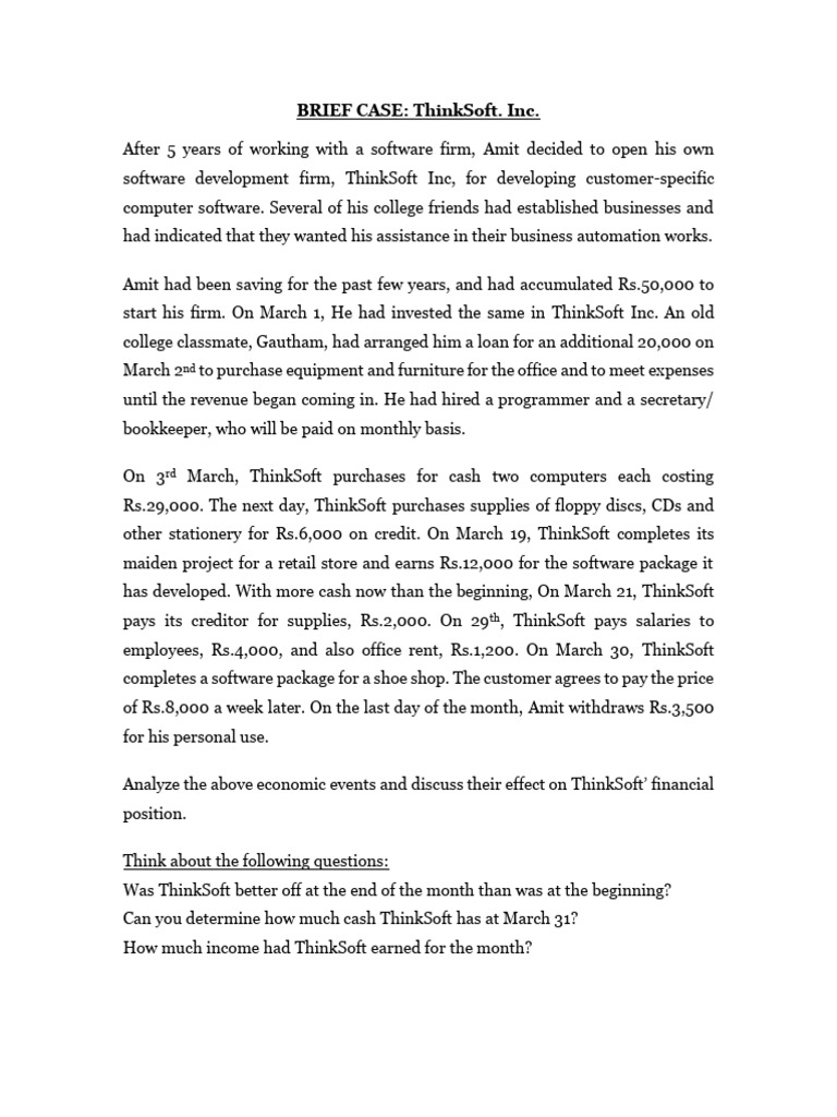 Case-ThinkSoft Inc | PDF