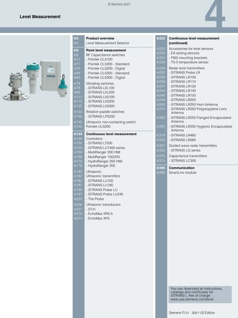Sensor de Nivel Lvs 200 Datasheet | PDF | Capacitance | Capacitor