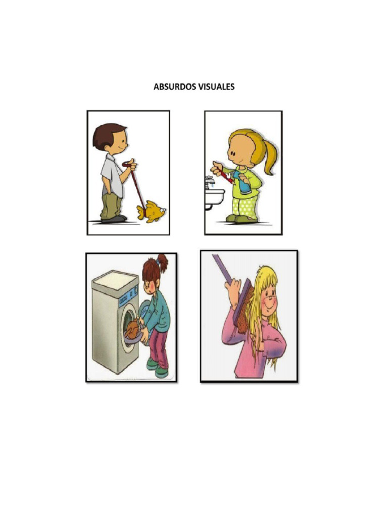 Absurdos Visuales y Verbales | PDF