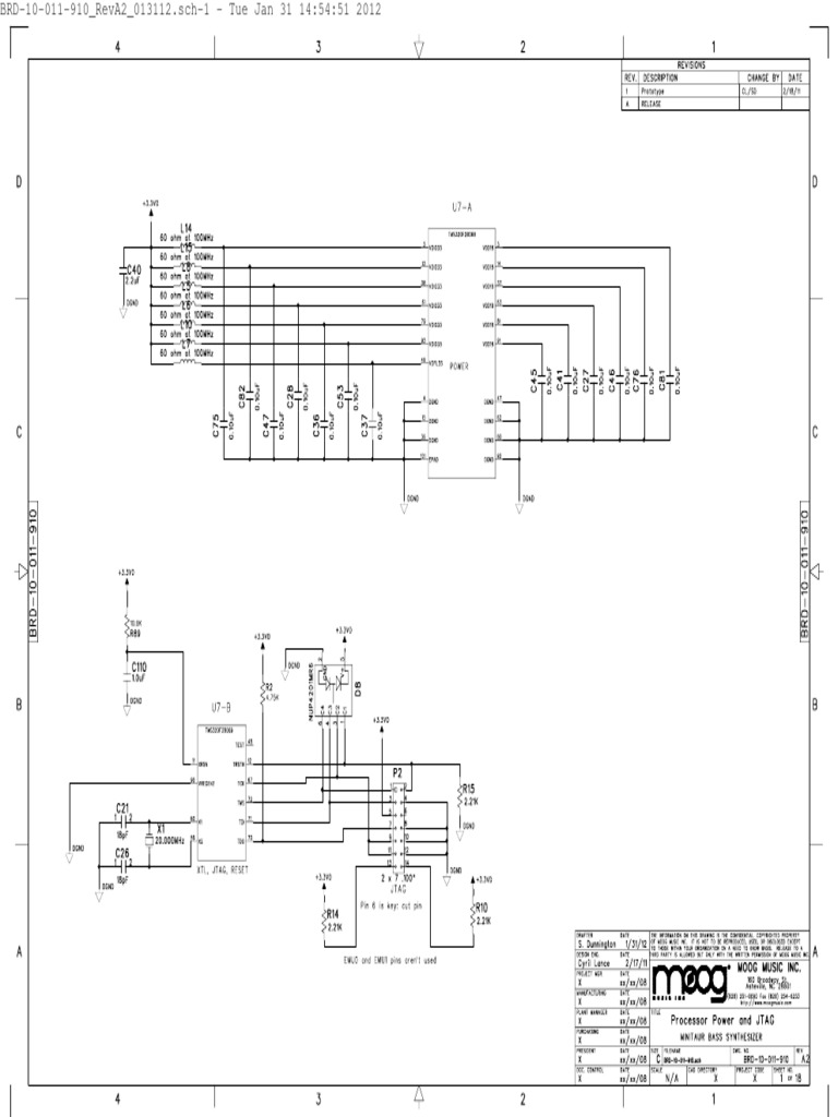 Moog Minitaur Schematics | PDF