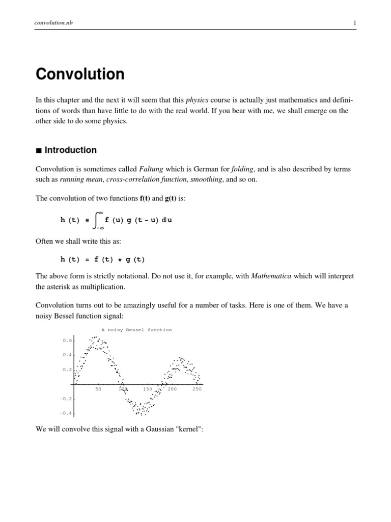 Convolution | PDF