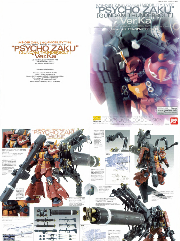 Psycho Zaku Manual | PDF