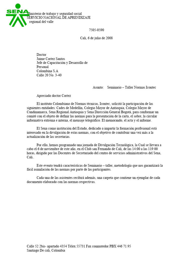 Estilo Semi-Bloque de Producir Los Documentos | PDF | Colombia