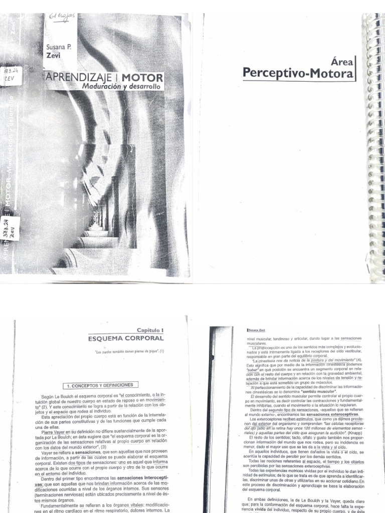 Zevi - Cap 1 - Esquema Corporal | PDF