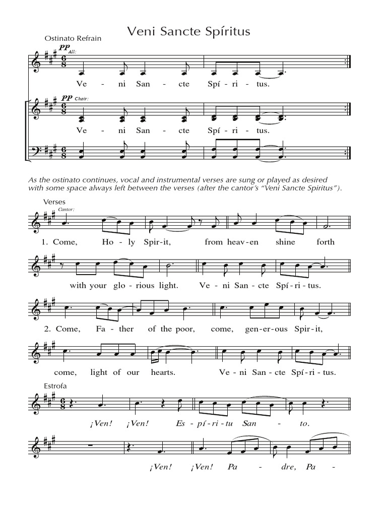 Veni Sancte Spiritus Taize | PDF