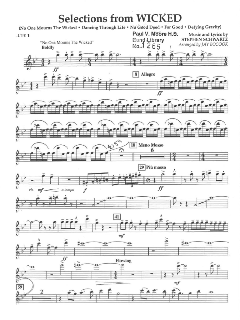 Wicked - Flute 1 | PDF