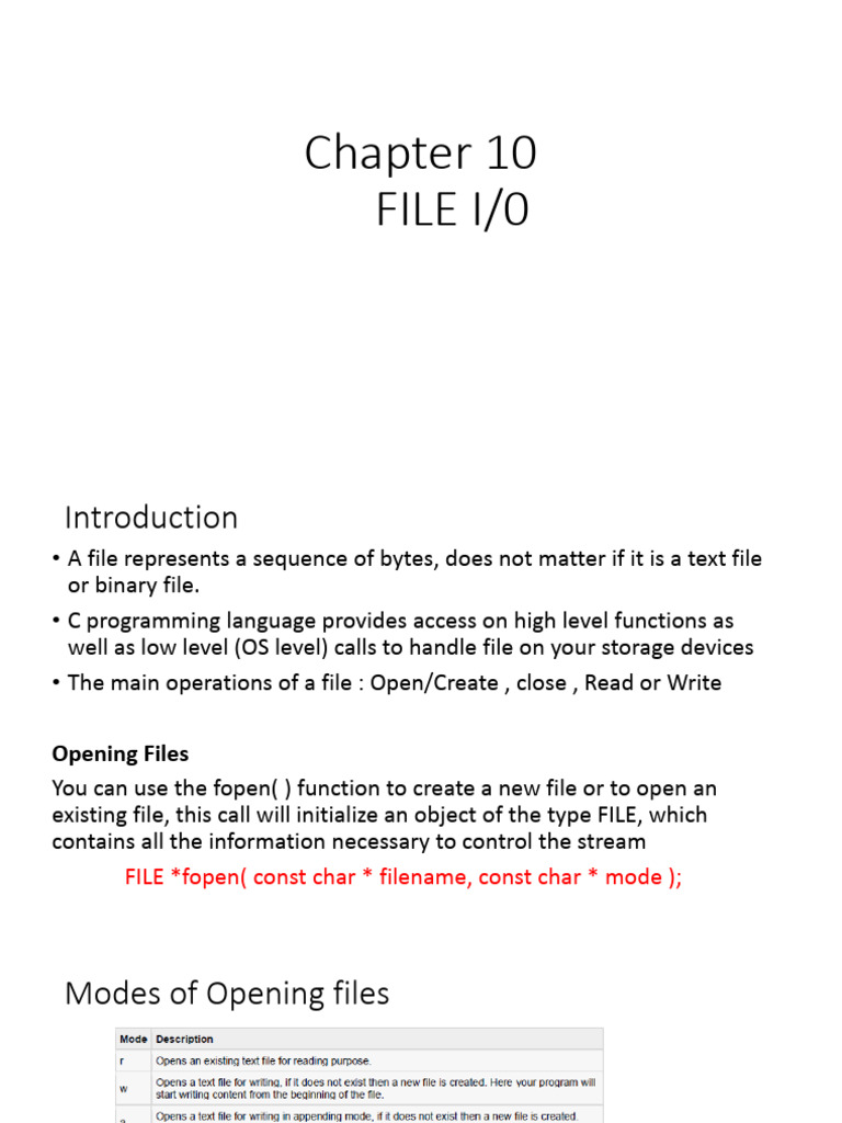 Lec 10 File Operations | PDF