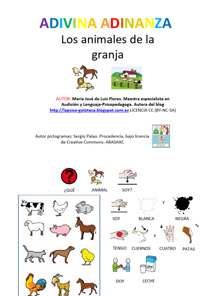 Adivinanzas de Animales de Granja | PDF | Ornitología | Aves