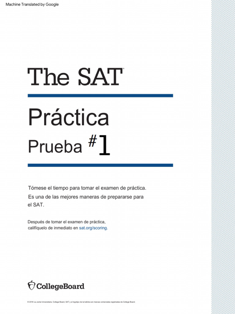 Sat-Practice-Test-11 Español | PDF | Adn | Biología