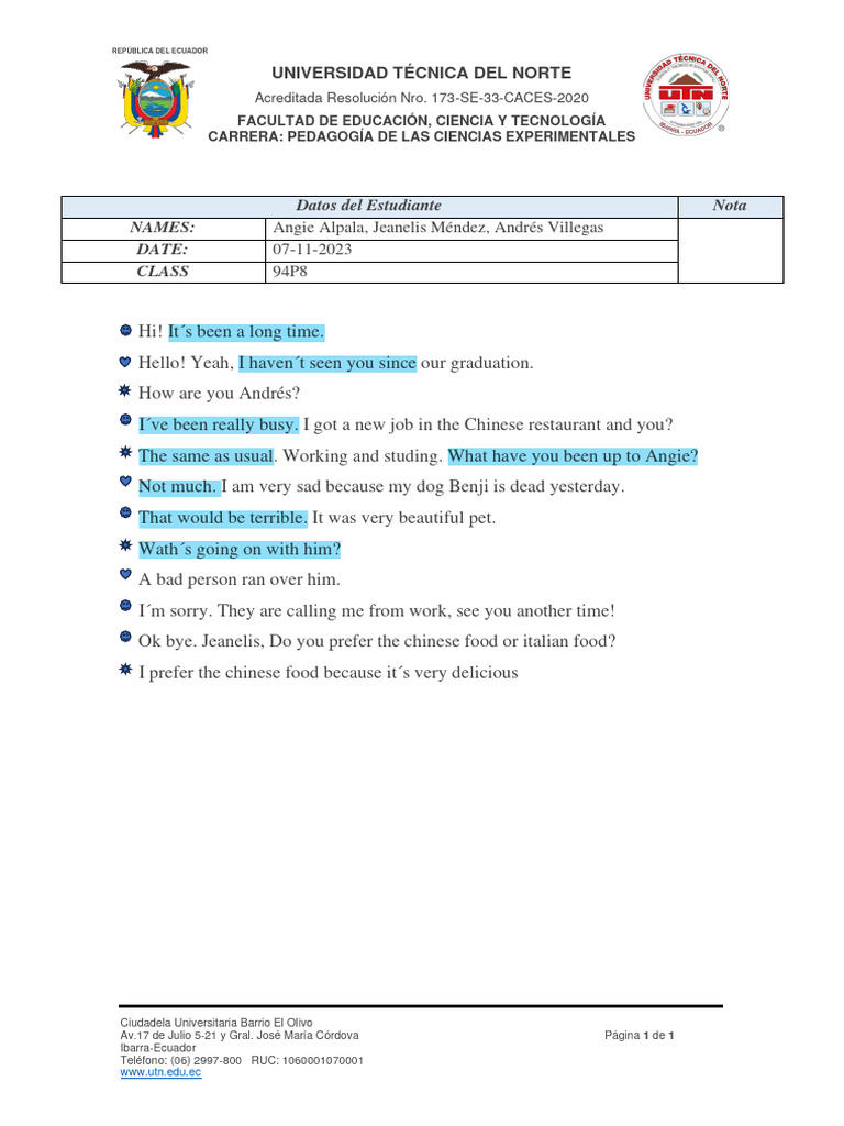 How Have You Been | PDF