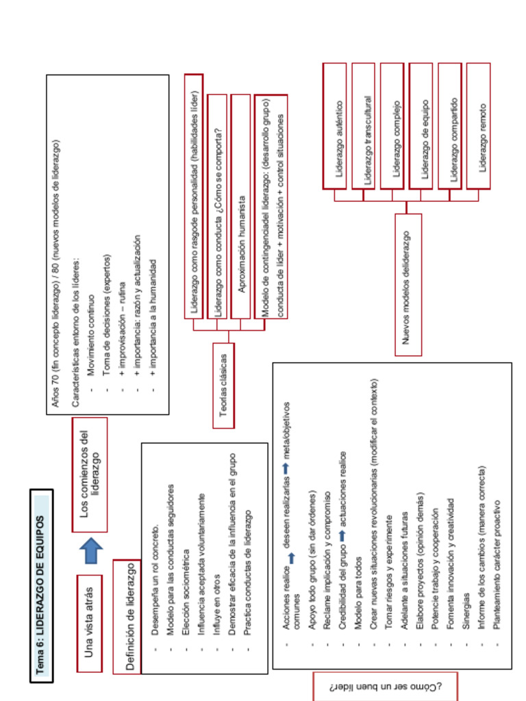 Esquema T6 | PDF | Liderazgo | Comportamiento