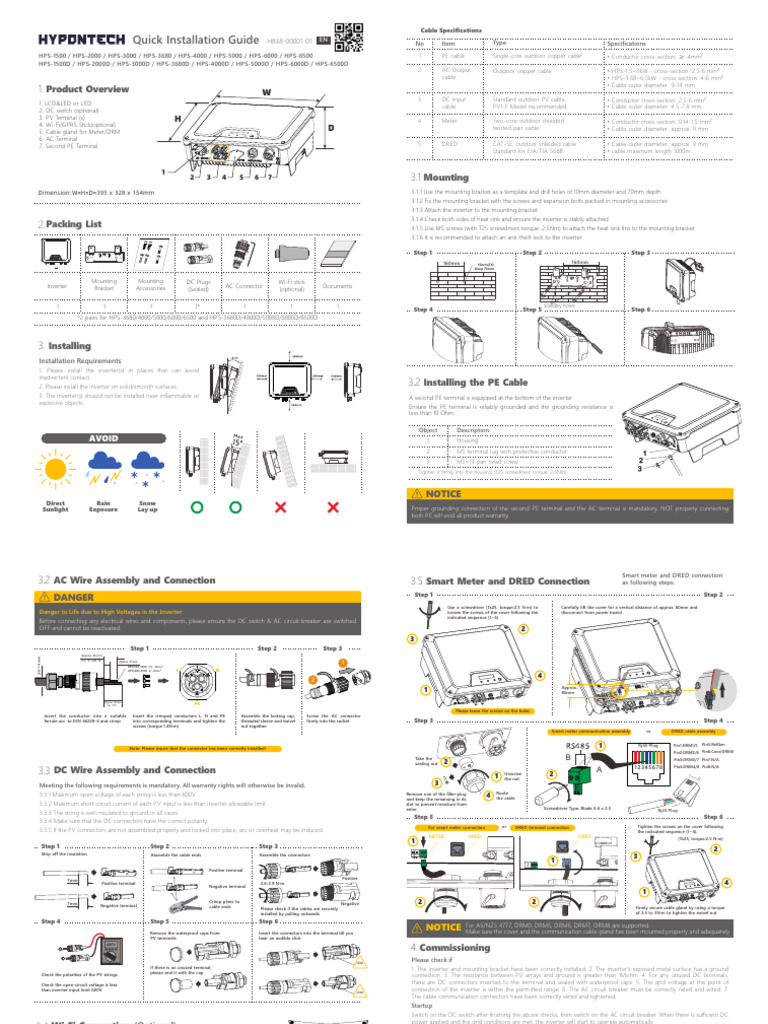 HPS Quick Installation Guide EN 1 1 | PDF | Electrical Connector ...
