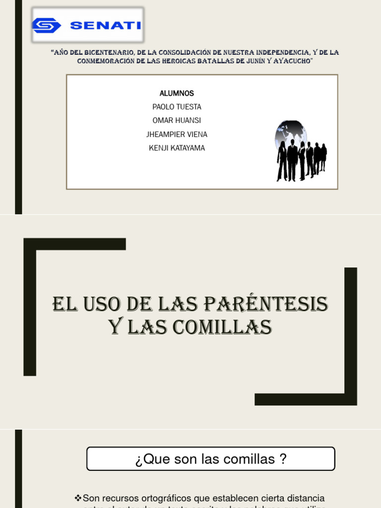 Comillas y Parentesis | PDF | Comillas | Soporte