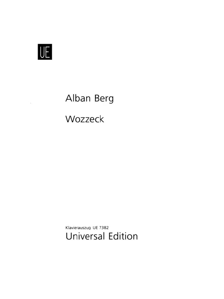 Wozzeck - Alban Berg | PDF