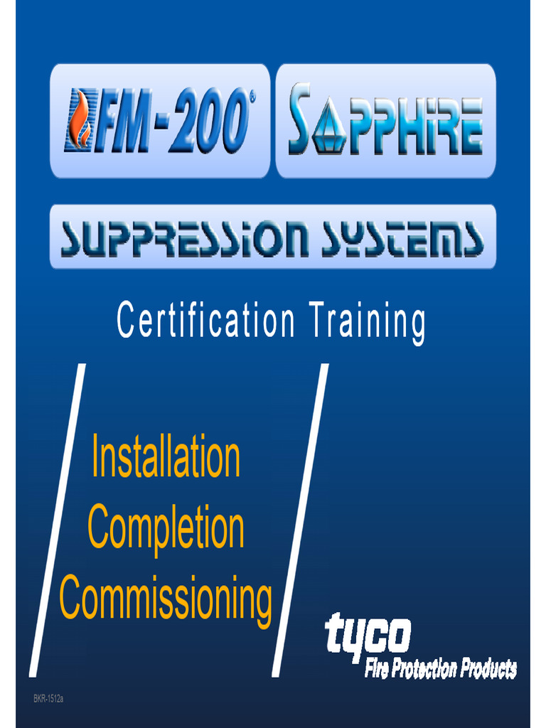 Installation Testingand Commissioning Of Fm 200 System Pdf Pipe