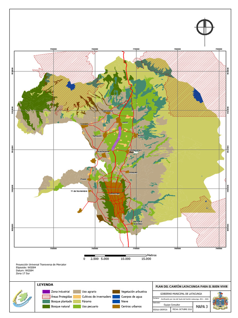 Mapa 2 Zonificación Por Uso Del Suelo Del Cantón Latacunga, 2011 | PDF ...