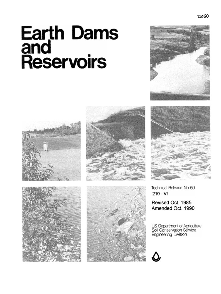 USDA NRCS Technical Release 60 (TR 60) Revised October 1985earth Dams ...