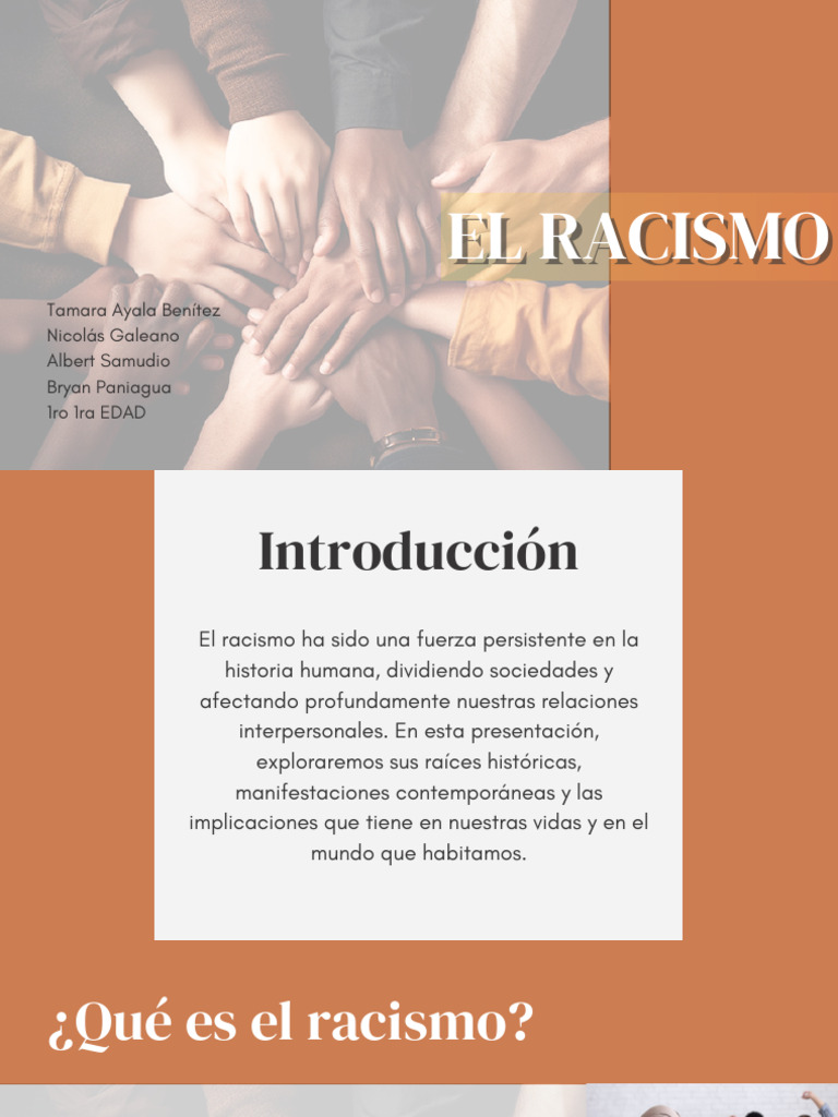 RACISMO | PDF | Racismo | Discriminación y relaciones raciales