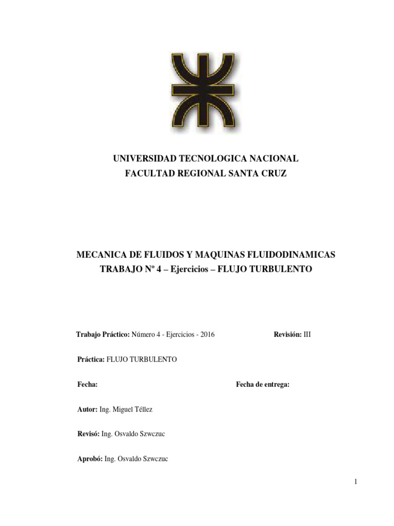 TP NRO 4 - Ejercicios - MEC - FLUIDOS - 2016 | PDF | Bomba | Ingeniería Química