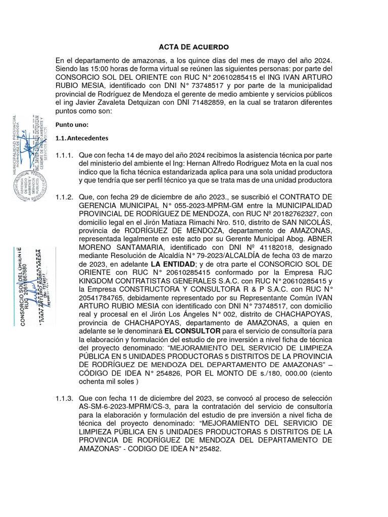 Acta de Modificacion | PDF