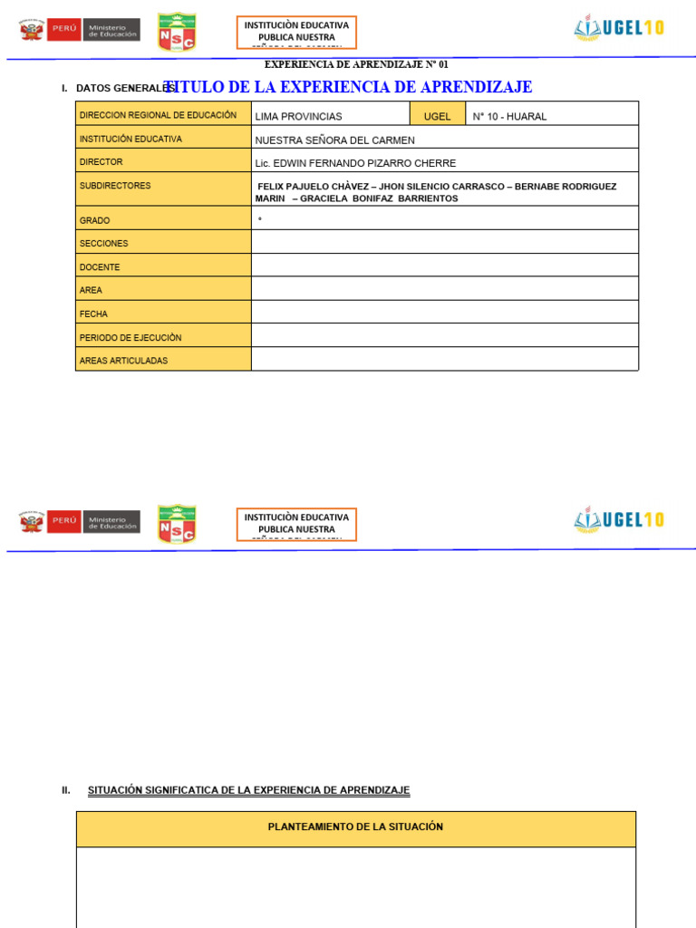 Formato Sugerido de Unidad de Aprendizaje 2024 | PDF | Evaluación | Aprendizaje