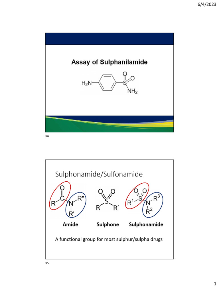 PHMD 214 Assay of Sulphanilamide | PDF