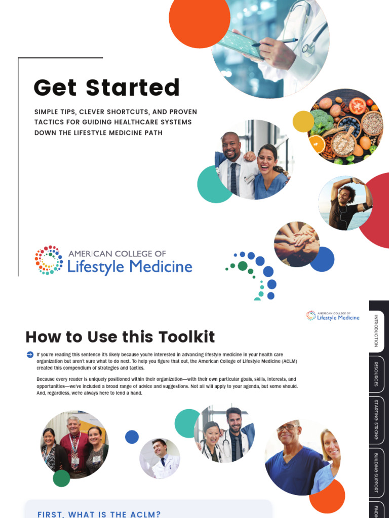 Lifestyle Medicine Toolkit for Healthcare | PDF | Medicine | Health Care