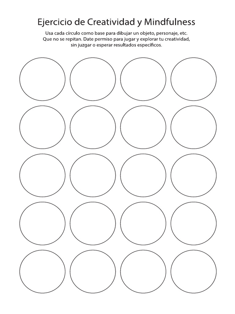 Ejercicio. de Creatividad y Mindfulness | PDF
