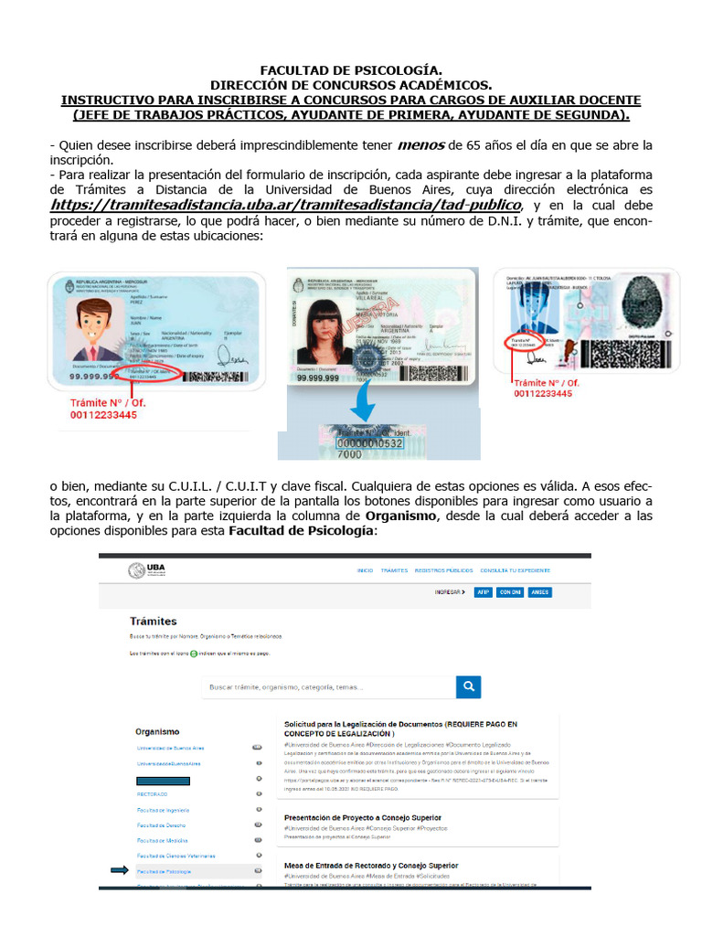 Instructivo para Inscribirse A Concursos para Cargos de Auxiliar ...