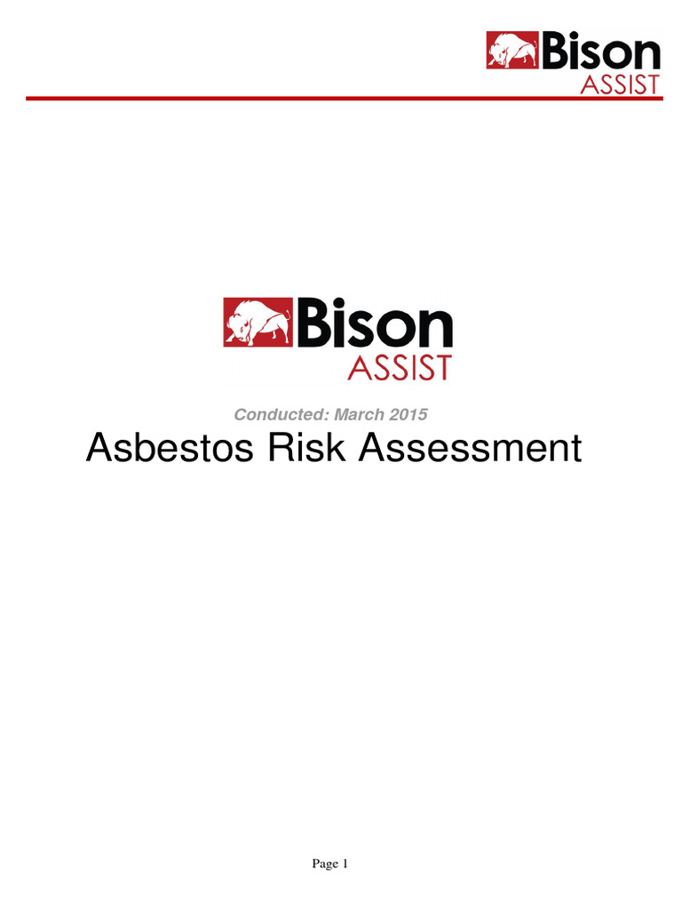 Asbestos Risk Assessment | PDF | Asbestos | Risk