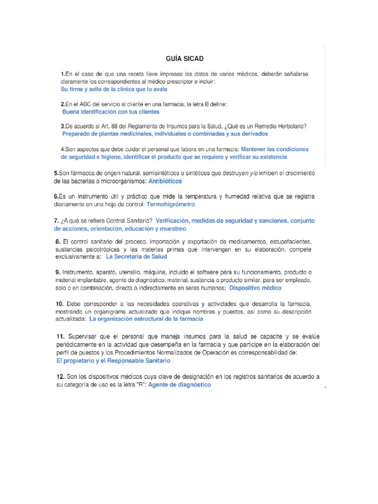 Respuesta SICAD | PDF