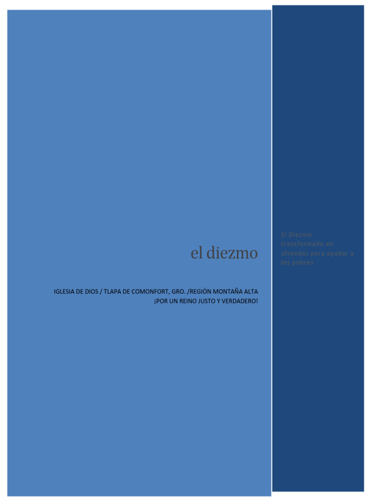 Estudio de Los Diezmos | PDF | Sacerdote | Diezmo