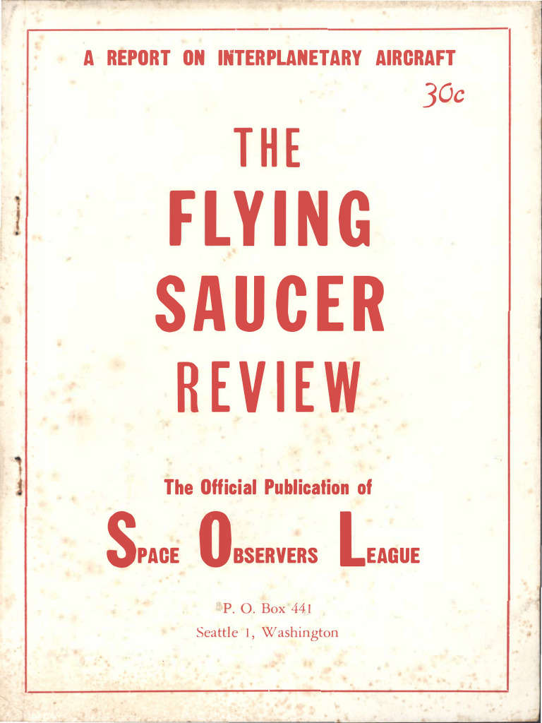 Flying Saucer Review Vol 1 No 8 | PDF | Epistemology | Science