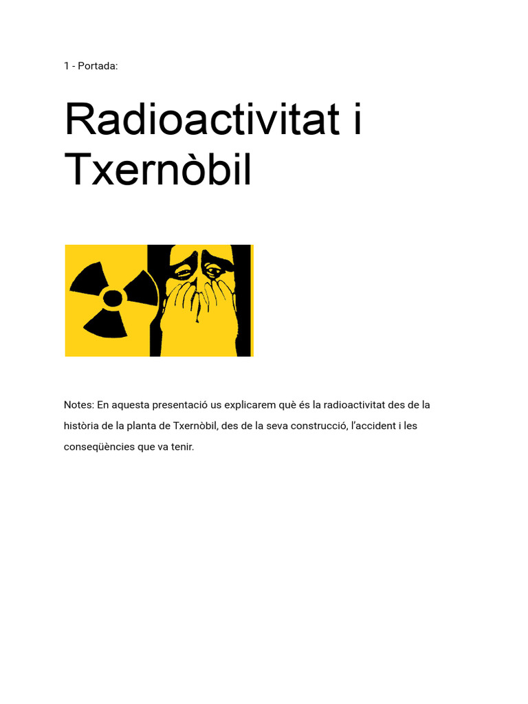 Chernobyl Pdf