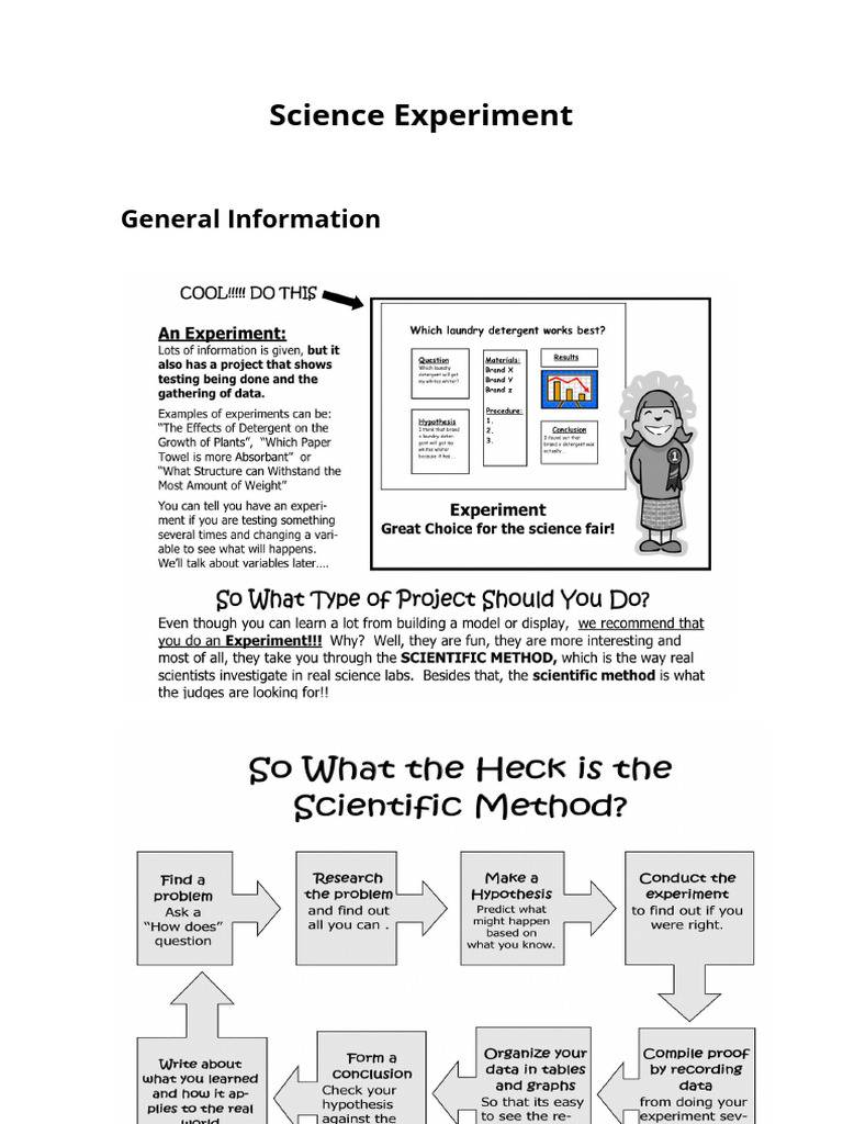 Science Project | PDF | Experiment | Hypothesis